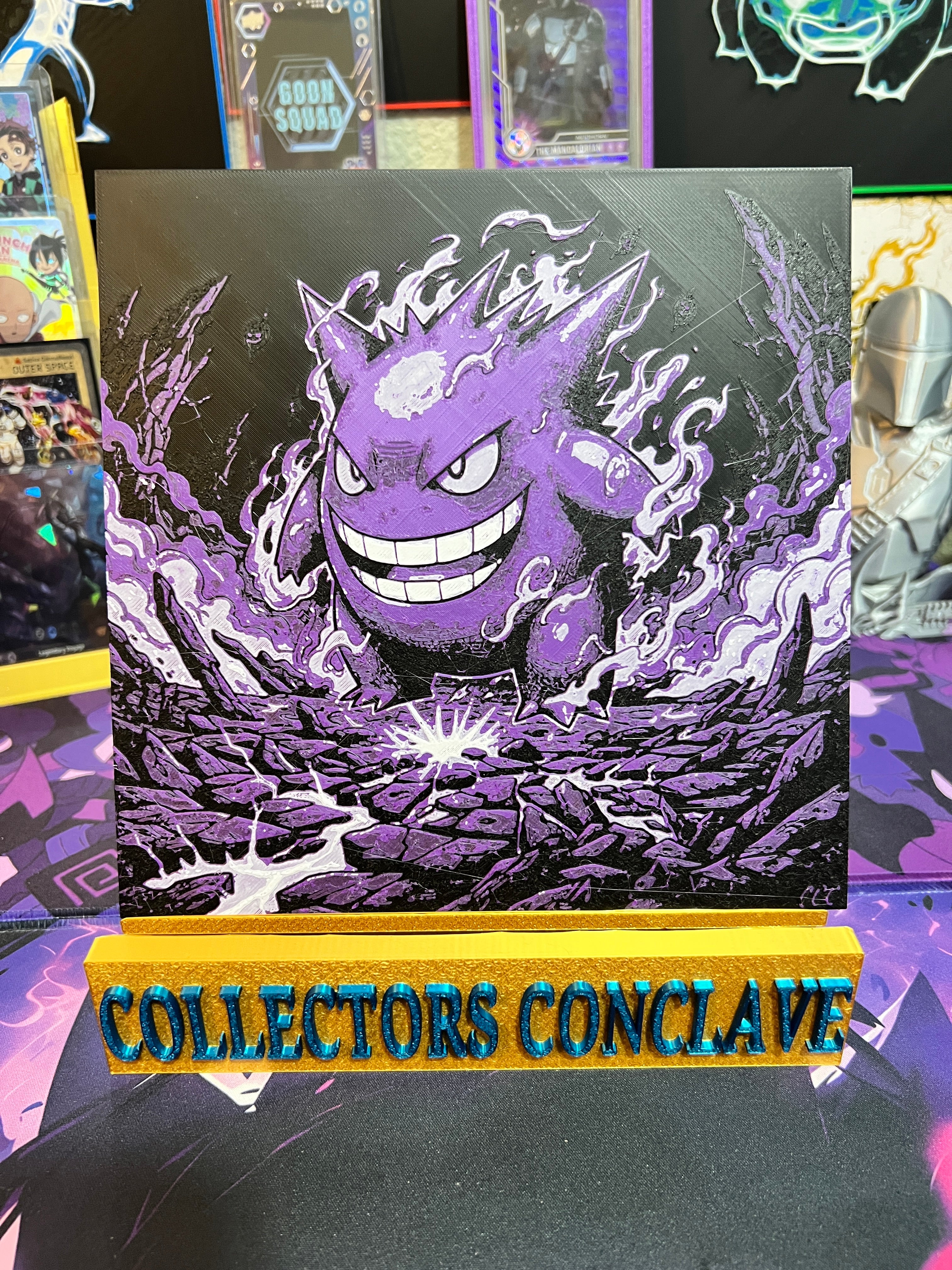 Gengar Split Ground Art Board Fan Art – Collectors Conclave
